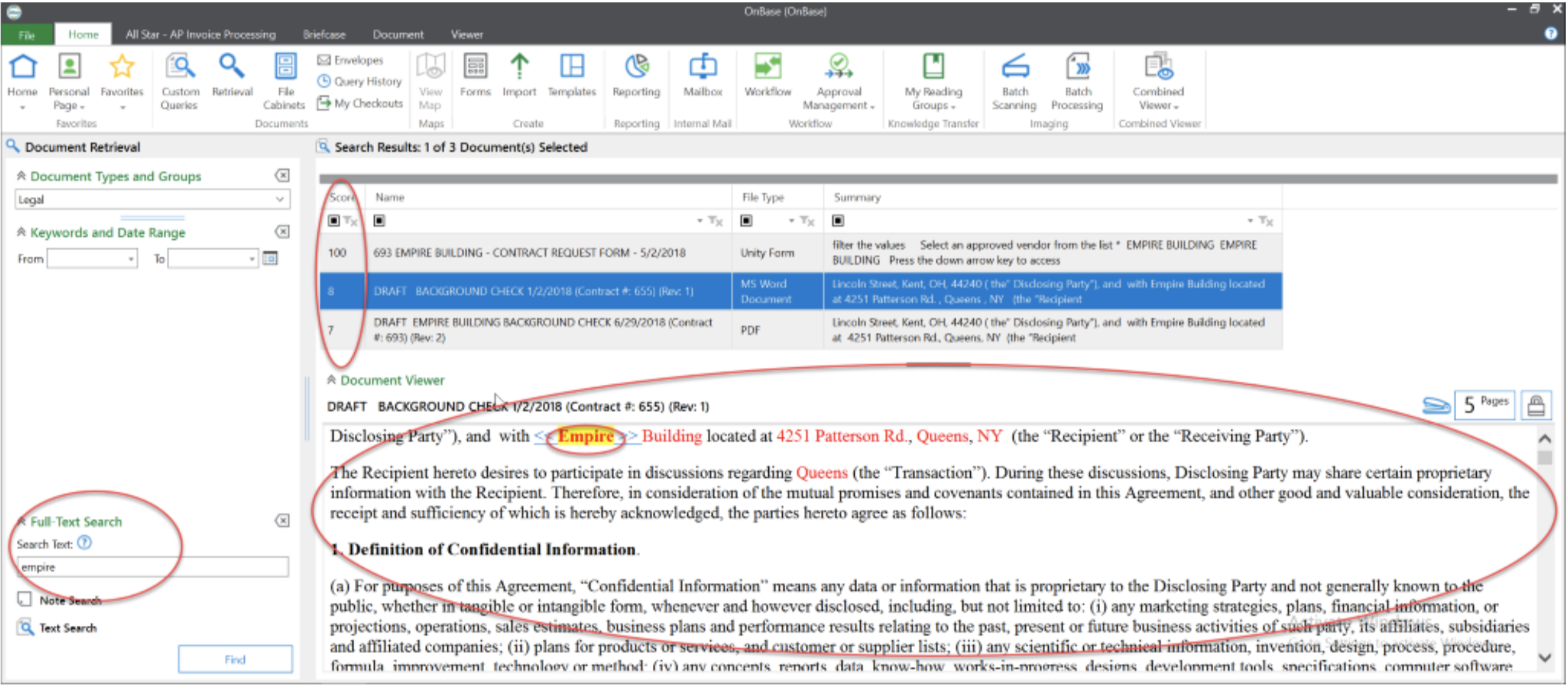OnBase Full-Text Search | Full-Text Searches With OnBase Keyword