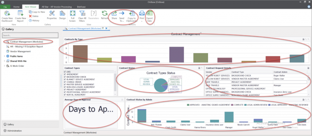 Reporting Dashboards | OnBase Web Client | OnBase Reports