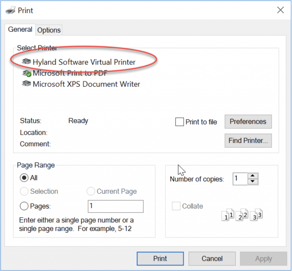 Virtual Print Driver | Hyland Virtual Print Software